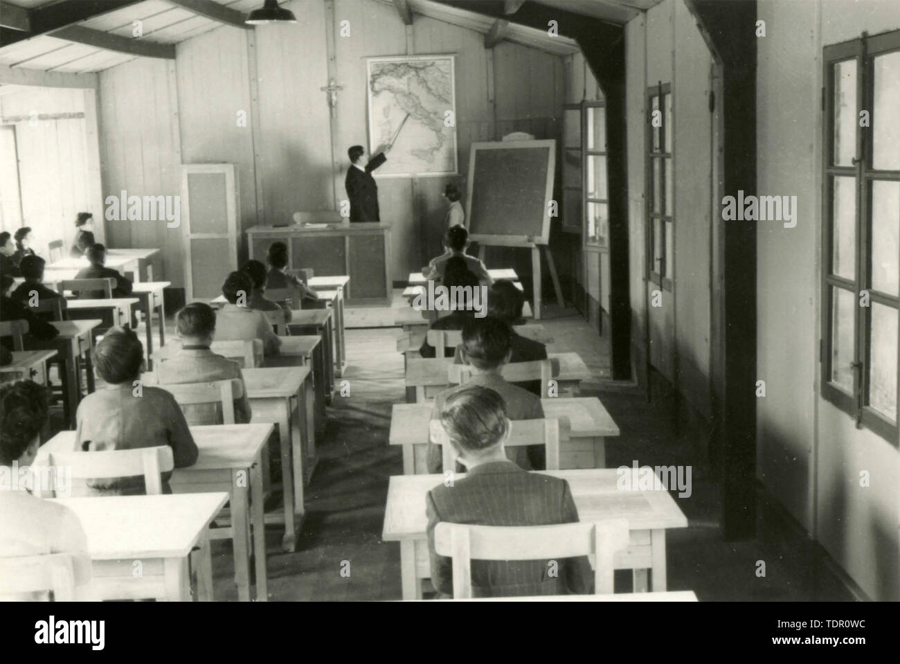 Traditional classroom at school, Italy 1960s Stock Photo - Alamy