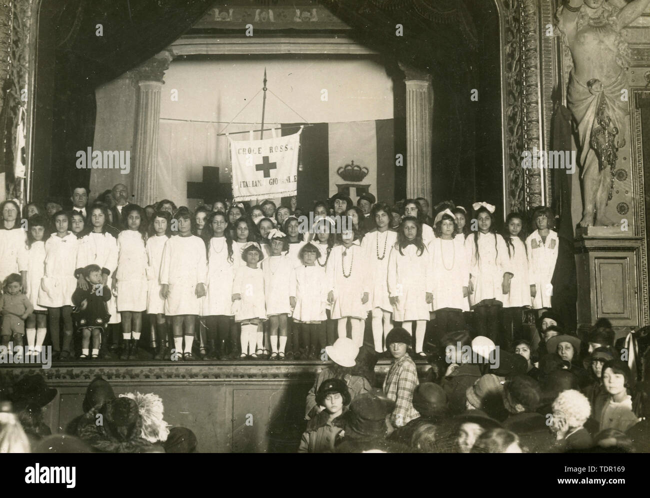Italian Youth Red Cross meeting, Rome, Italy 1920s Stock Photo - Alamy
