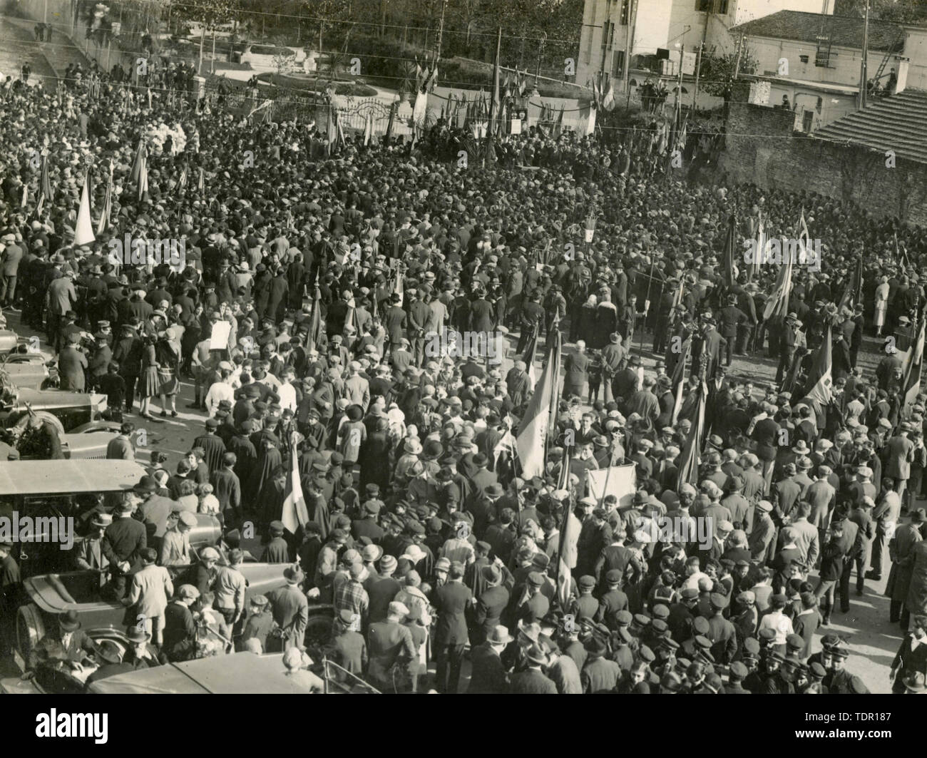 Ceremony for the first stone to build the Maimed House, Padua, Italy ...