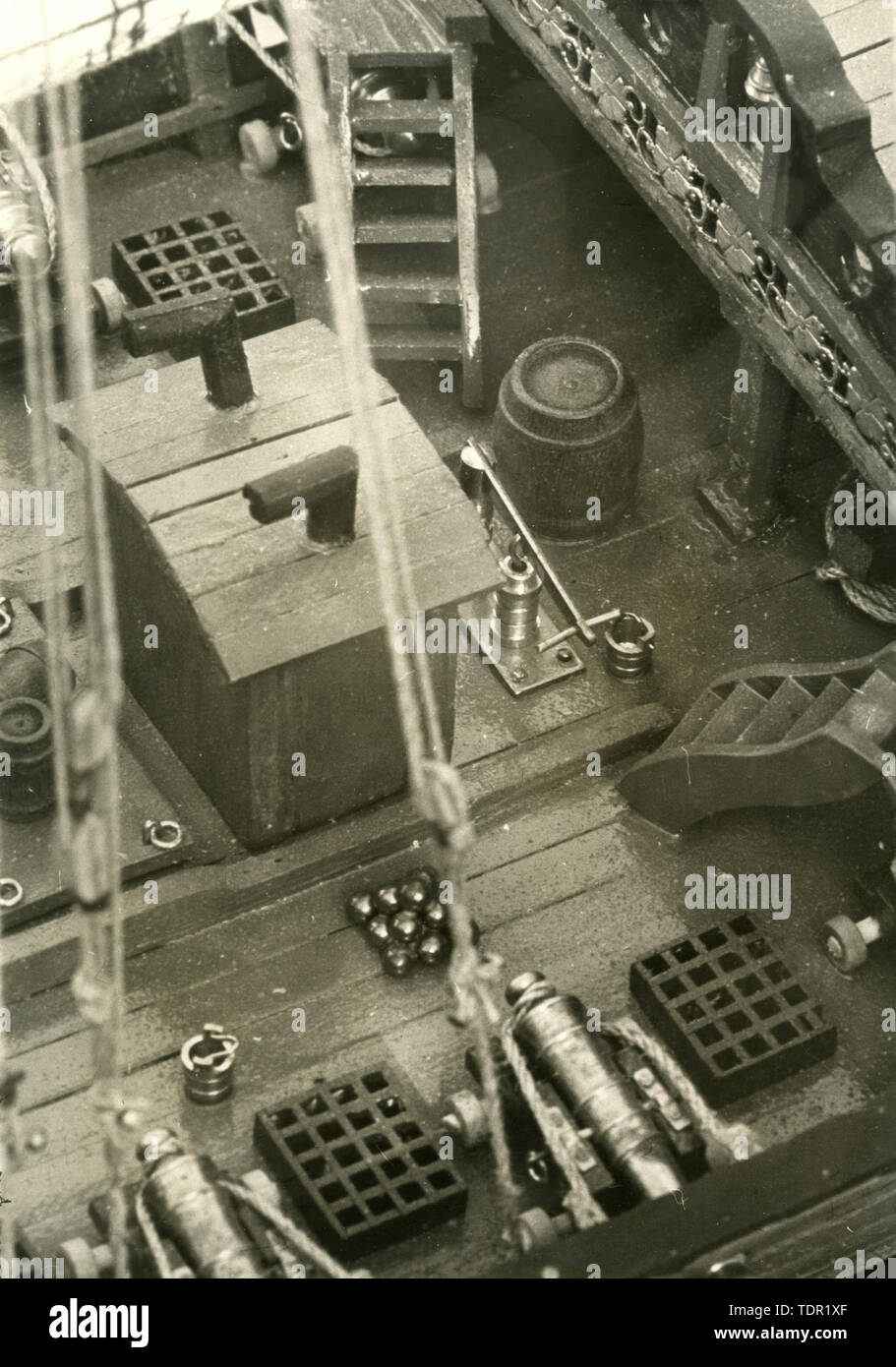 Building model ship: The French chebec Indiscreet, 1750 Stock Photo - Alamy