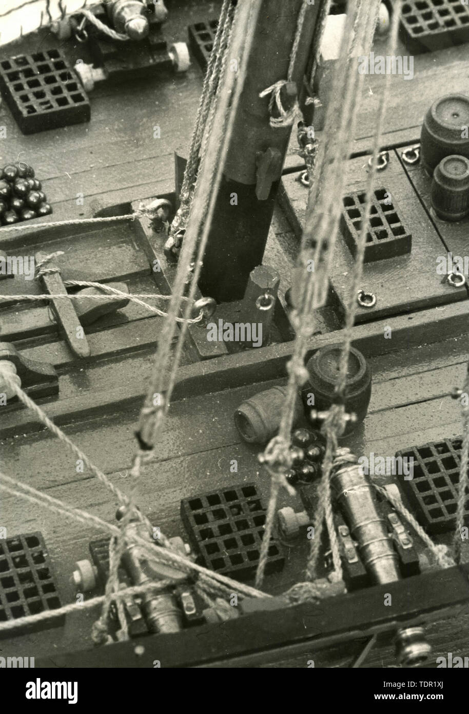 Building model ship: The French chebec Indiscreet, 1750 Stock Photo - Alamy