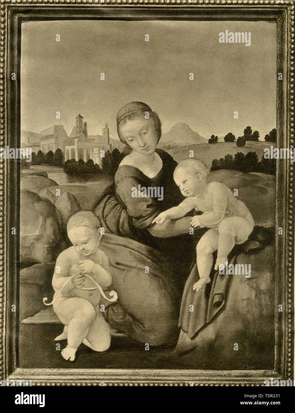 The Virgin and Child, painting by Raphael, 1930s Stock Photo - Alamy