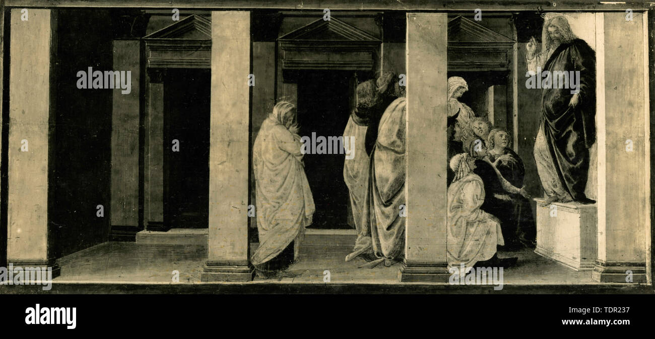 Predella Panels with the Legend of St. Mary Magdalen: The Feast in the ...