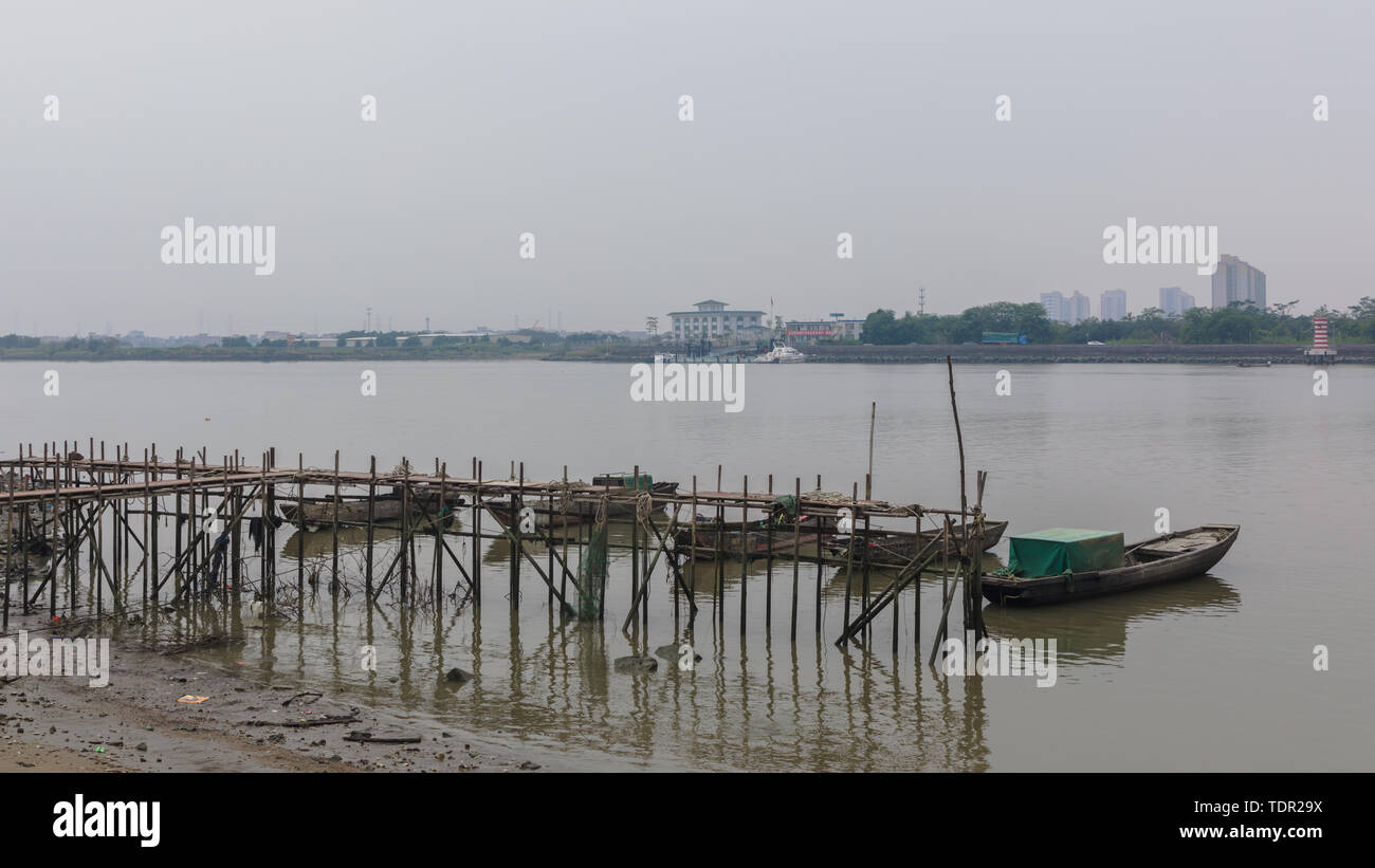 Scenery of seagull island in Panyu Stock Photo - Alamy