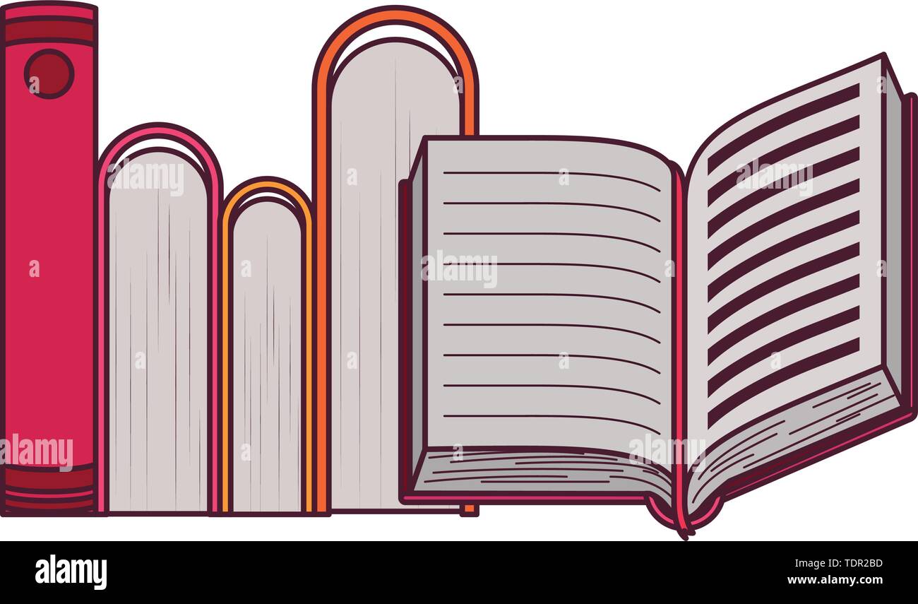 Group of books and hand design Stock Vector Image & Art - Alamy