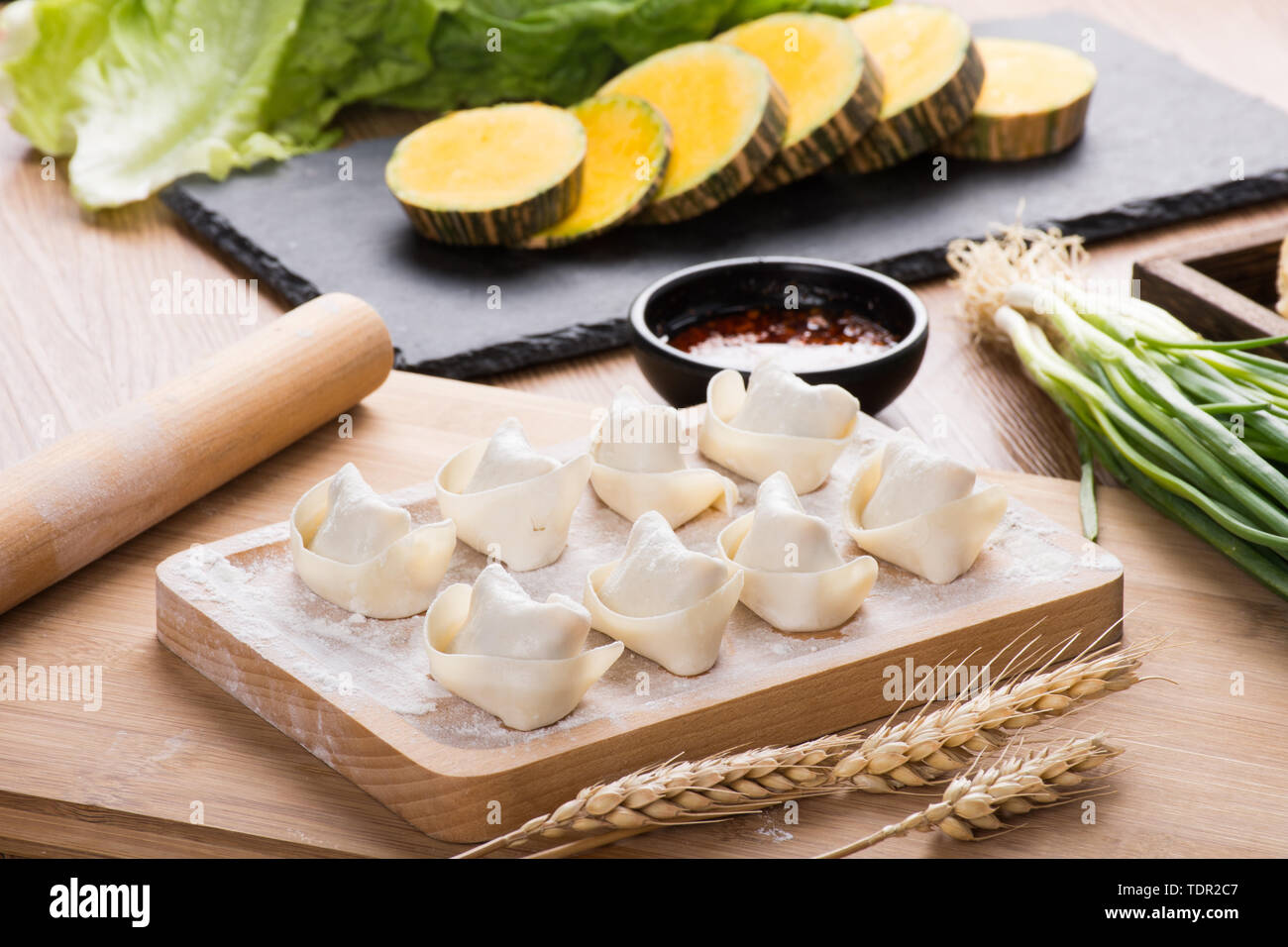 Raw stew, also known as Yunton, is a pasta similar to dumplings and is ...