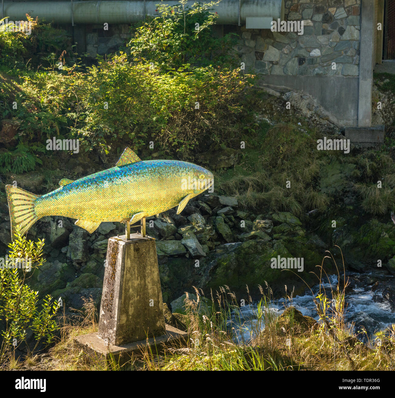 Mosaic fish art sculpture hi-res stock photography and images - Alamy