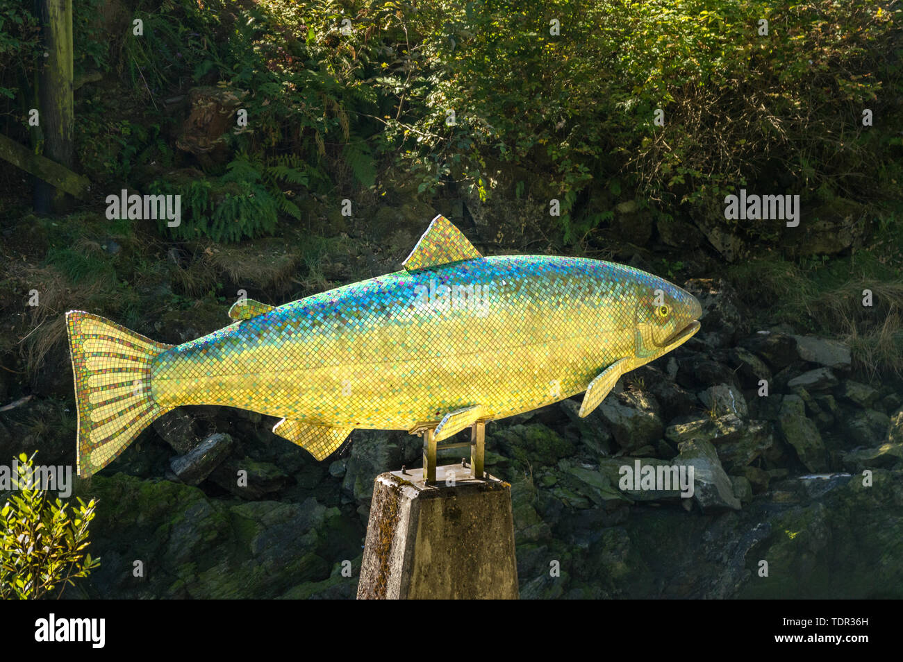 Mosaic fish art sculpture hi-res stock photography and images - Alamy