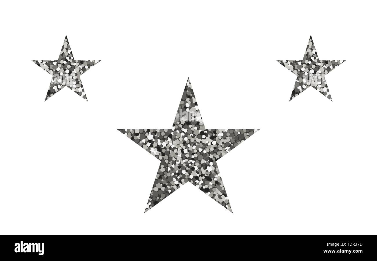 Silver shiny stars. Vector illustration. The texture of sequin Stock ...