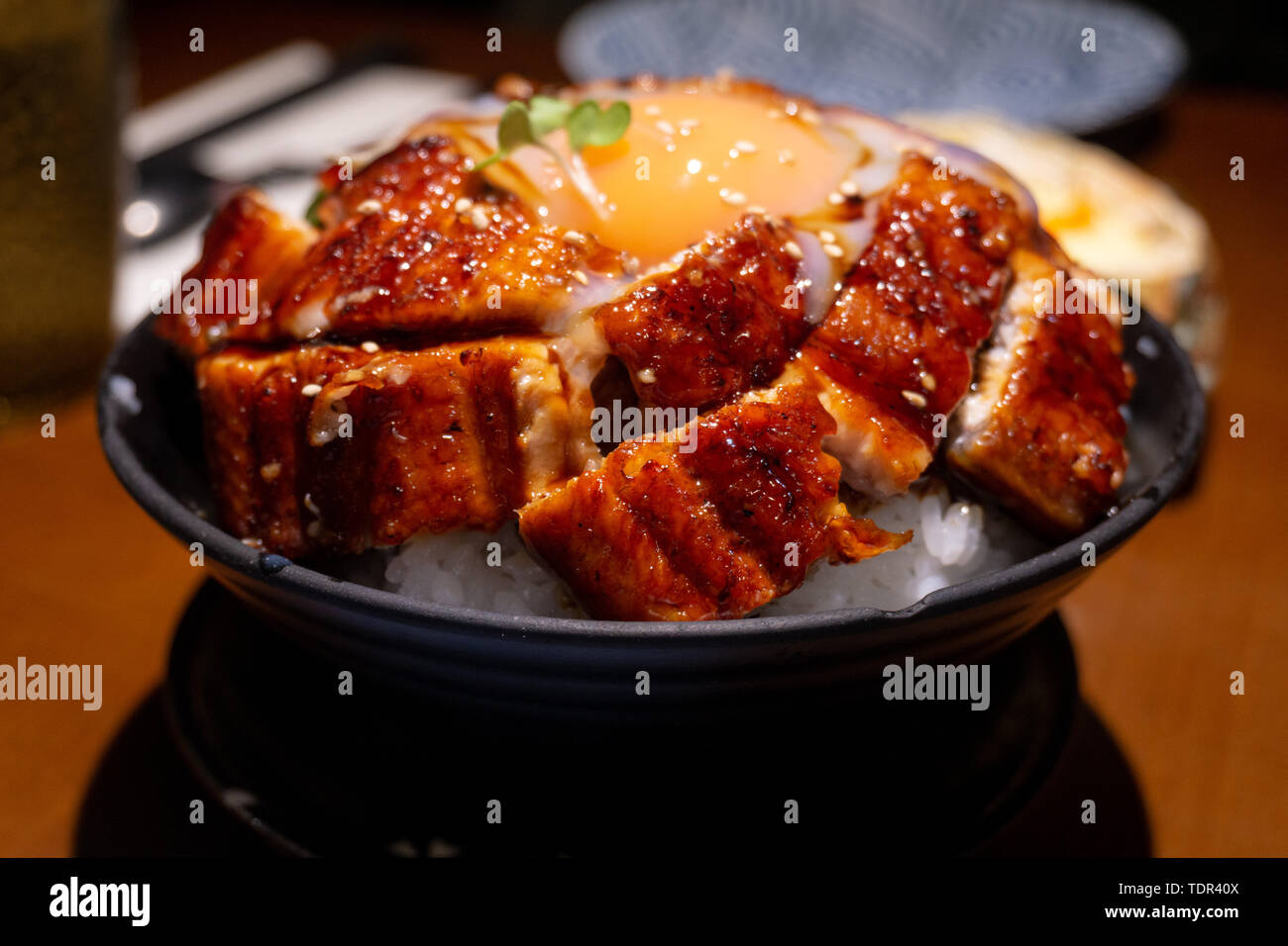 Japanese eel rice Stock Photo - Alamy