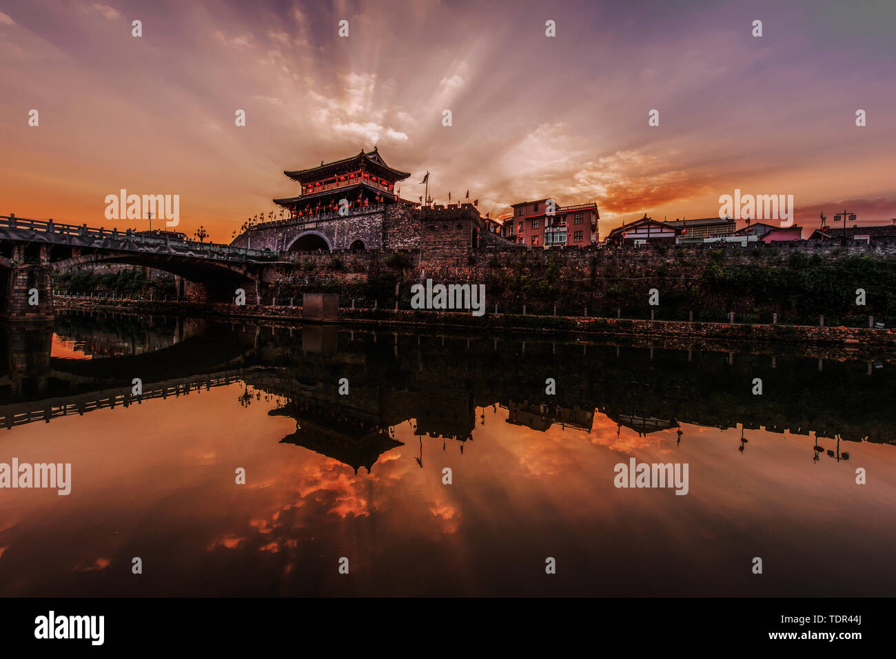 The ancient city of Changting Stock Photo - Alamy