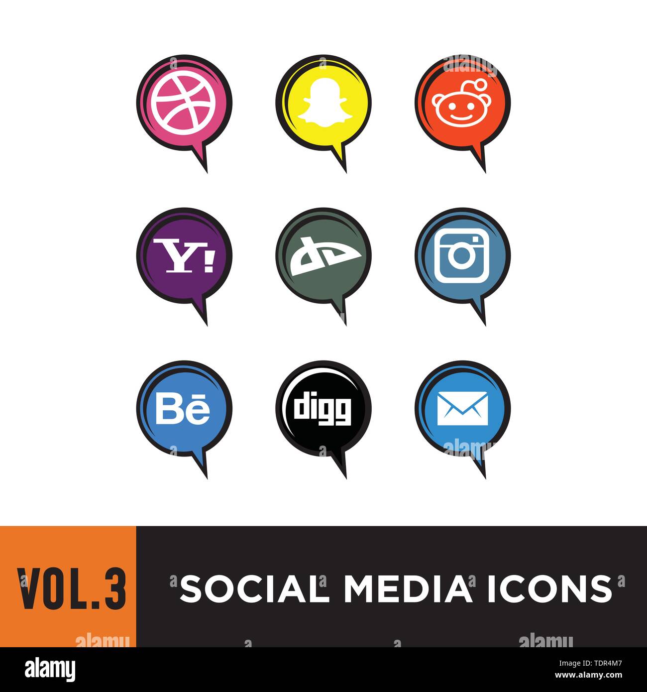 Mobile speech bubble share Stock Vector Images - Alamy