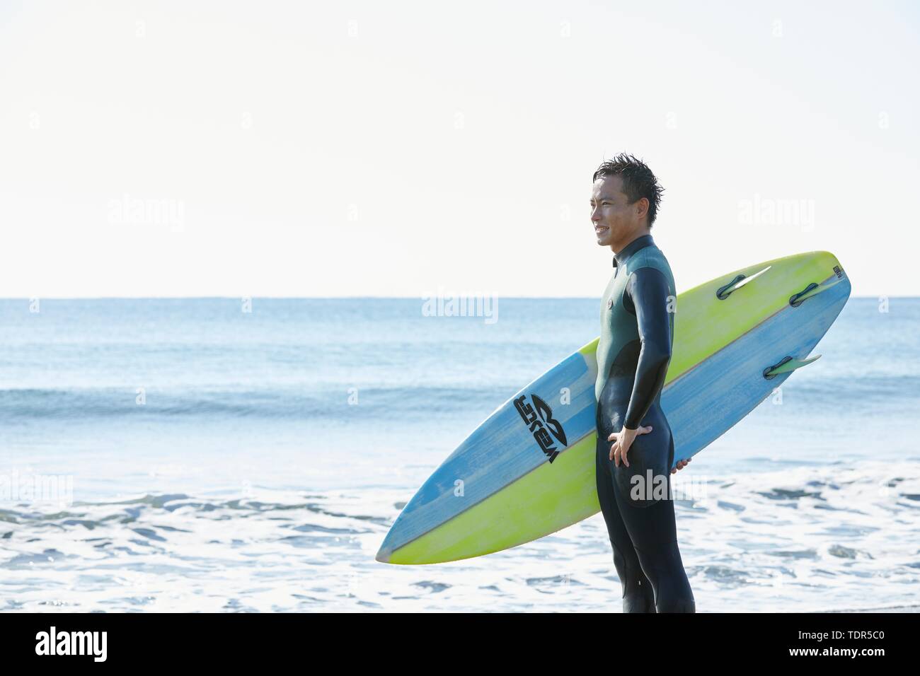 Japanese surfer at the beach Stock Photo - Alamy