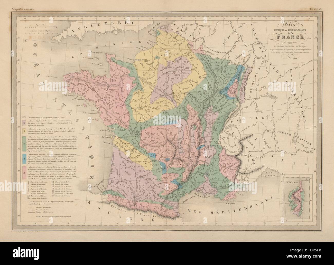 Geological map of france hi-res stock photography and images - Alamy