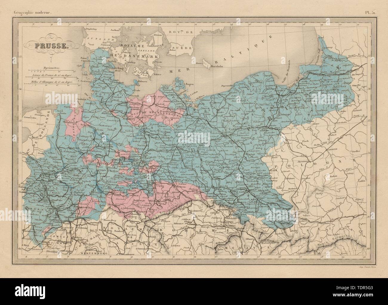 Prussia map 1871 hi-res stock photography and images - Alamy