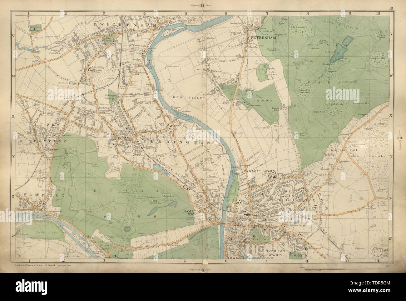 London street map 1900 hi-res stock photography and images - Alamy