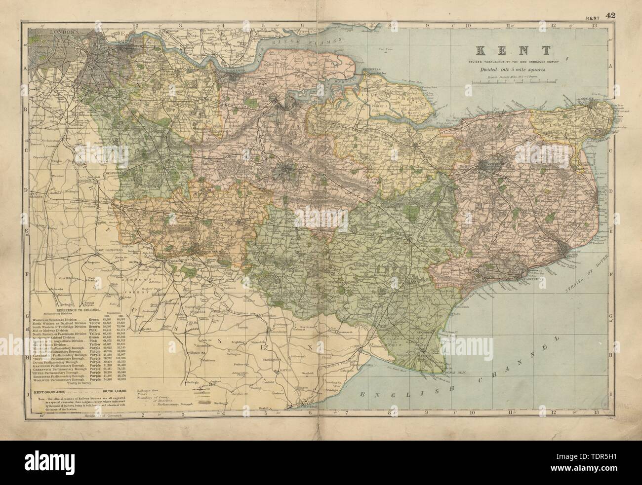 New kent map hi-res stock photography and images - Alamy