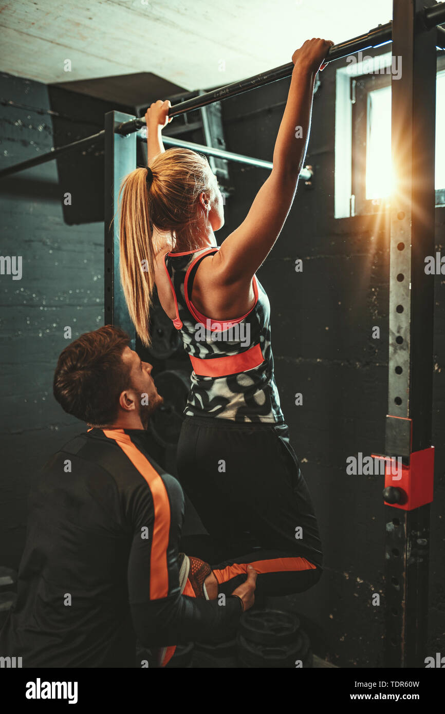 Pull up exercise hi-res stock photography and images - Alamy