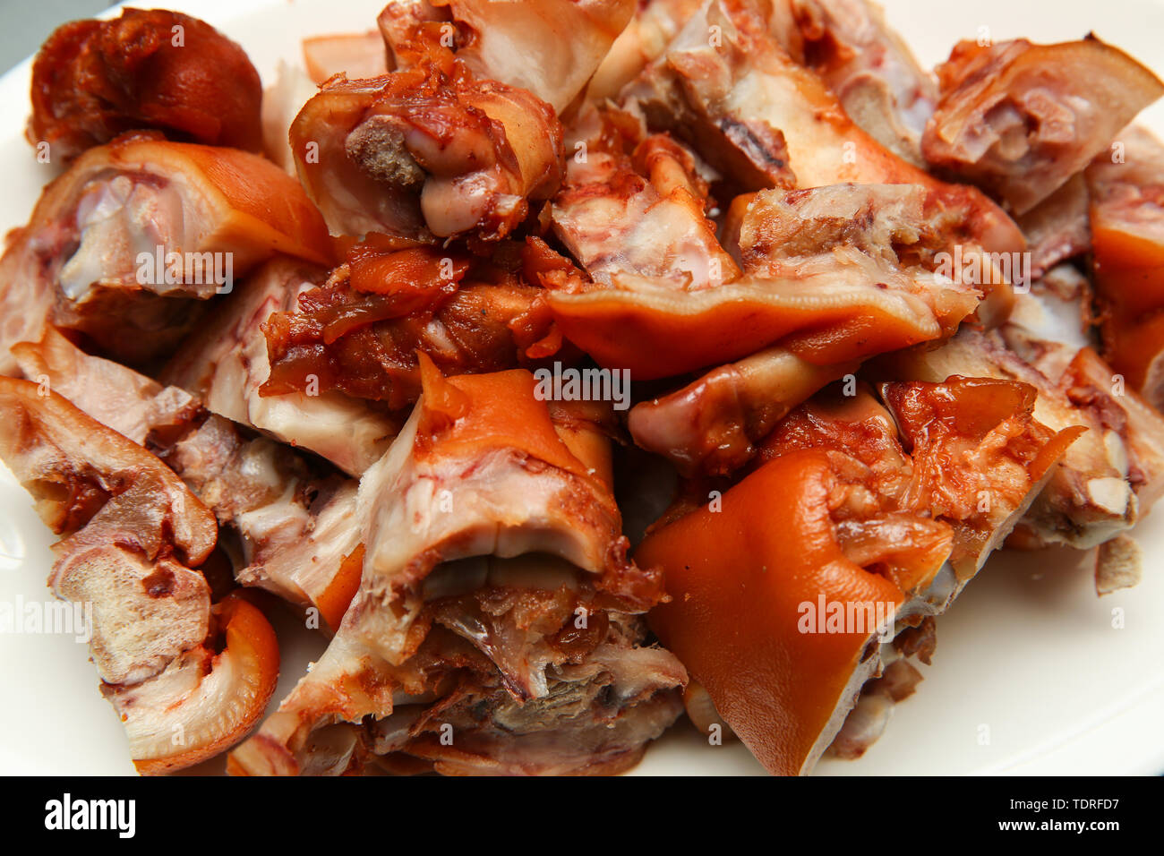The pig's feet Stock Photo - Alamy
