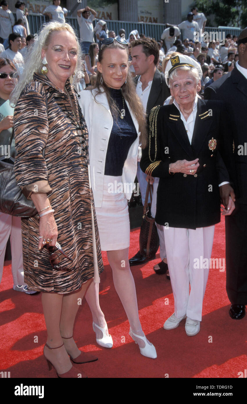 Jun 12, 1999; Los Angeles, CA, USA; Actor Johnny Weissmuller's family ...