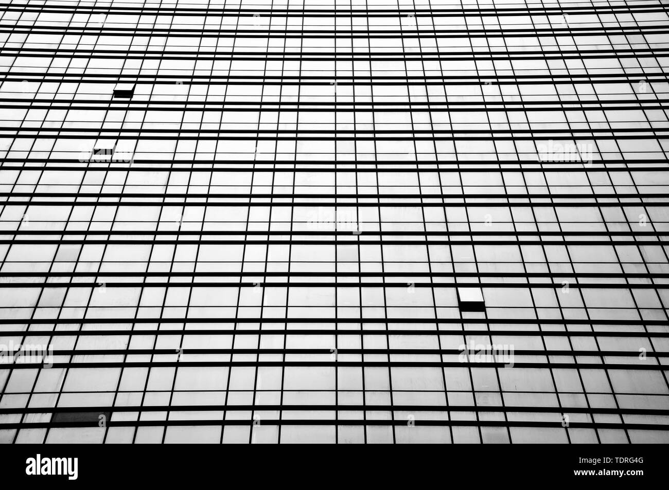 Iron and steel reflection art grid diagonal glass office hi-res stock ...