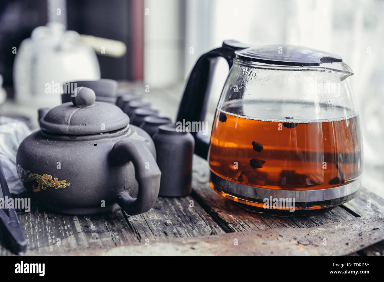Chinese tea set hi-res stock photography and images - Alamy