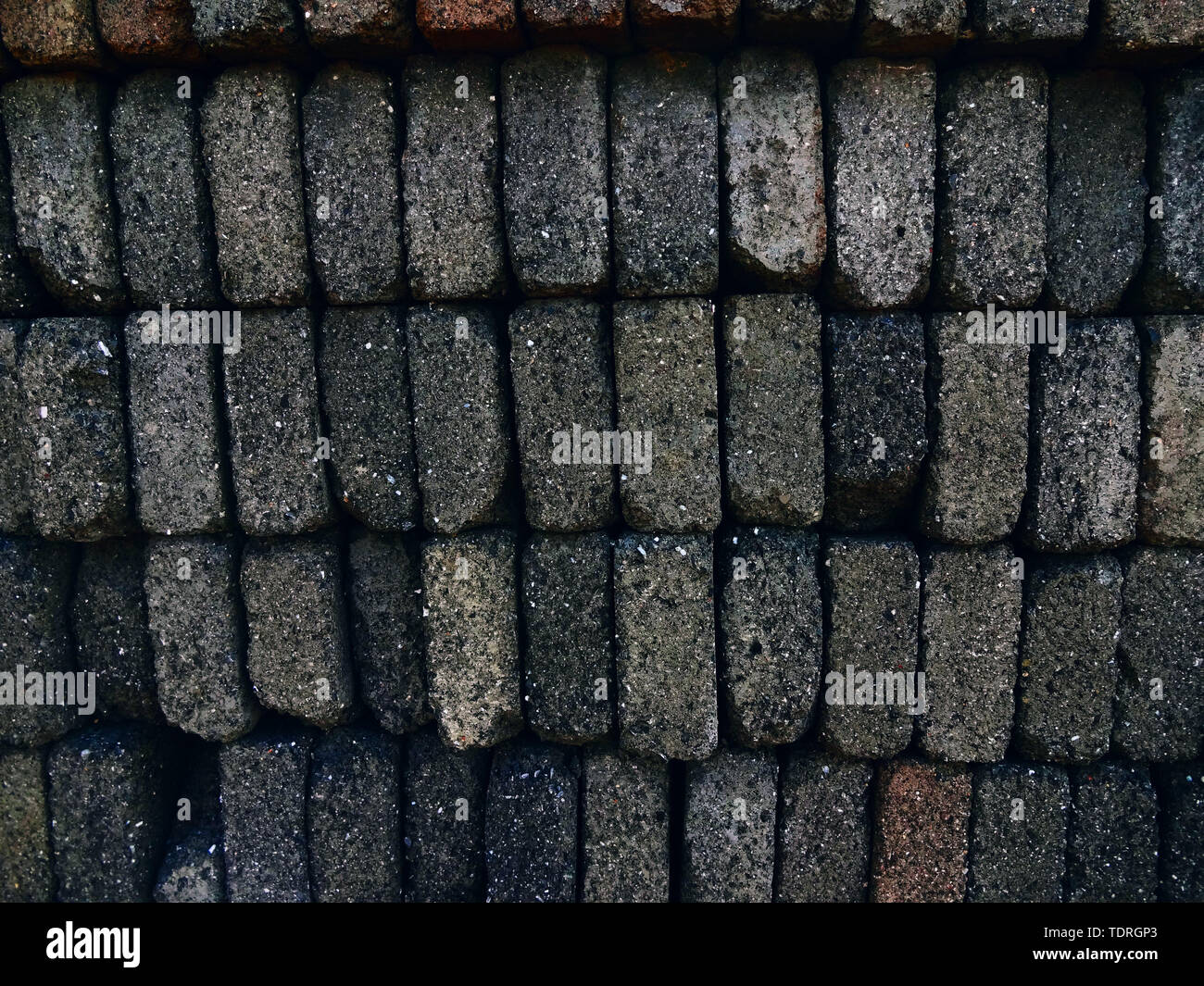 Texture of masonry wall in ruins Stock Photo - Alamy