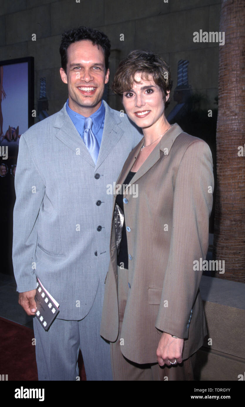 Jul 12, 1999; Los Angeles, CA, USA; Actor DEDRICK BADER with his wife ...
