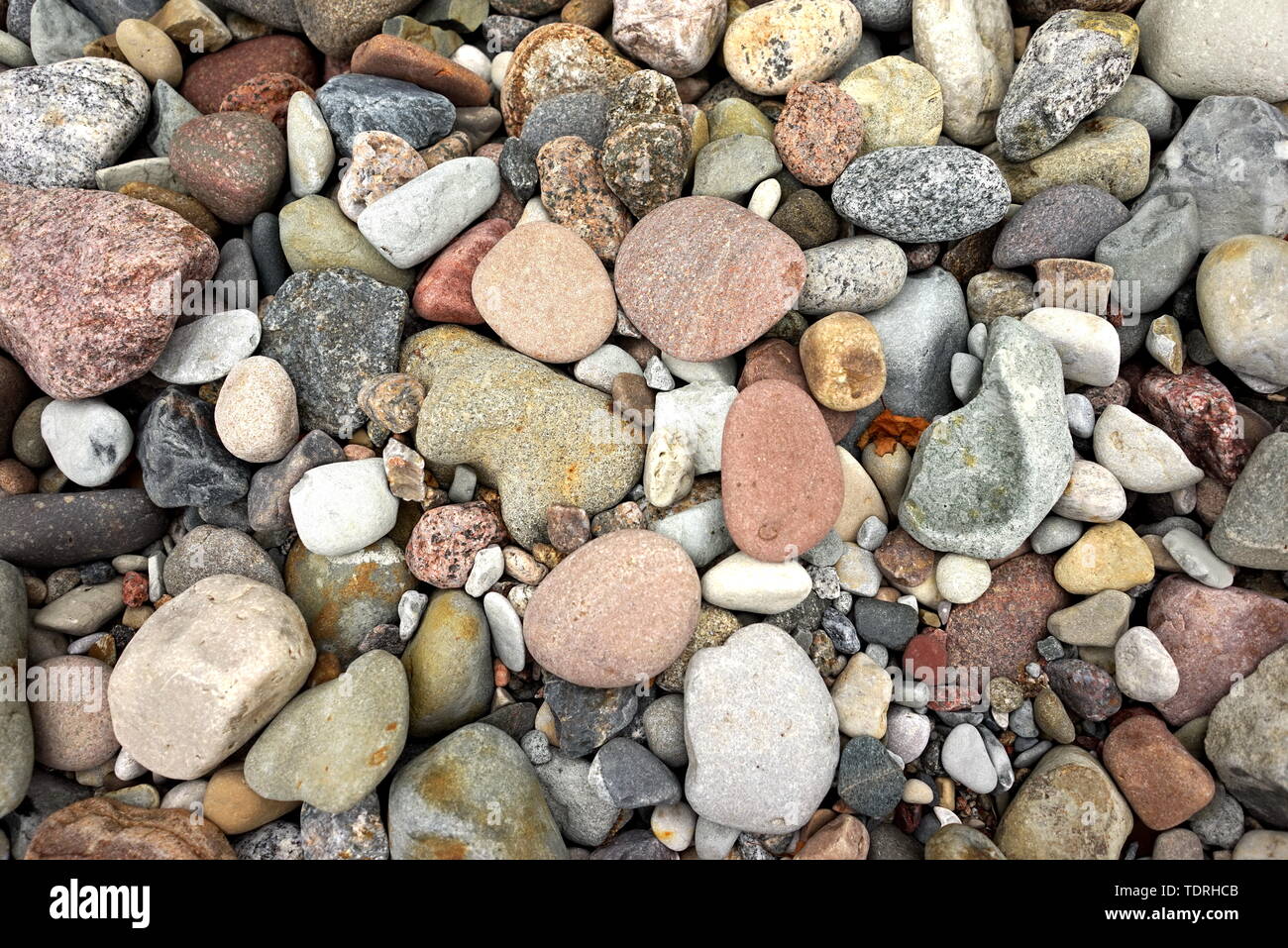 Decorative Round Stones, Abstract Smooth Round Pebbles on a Beach ...