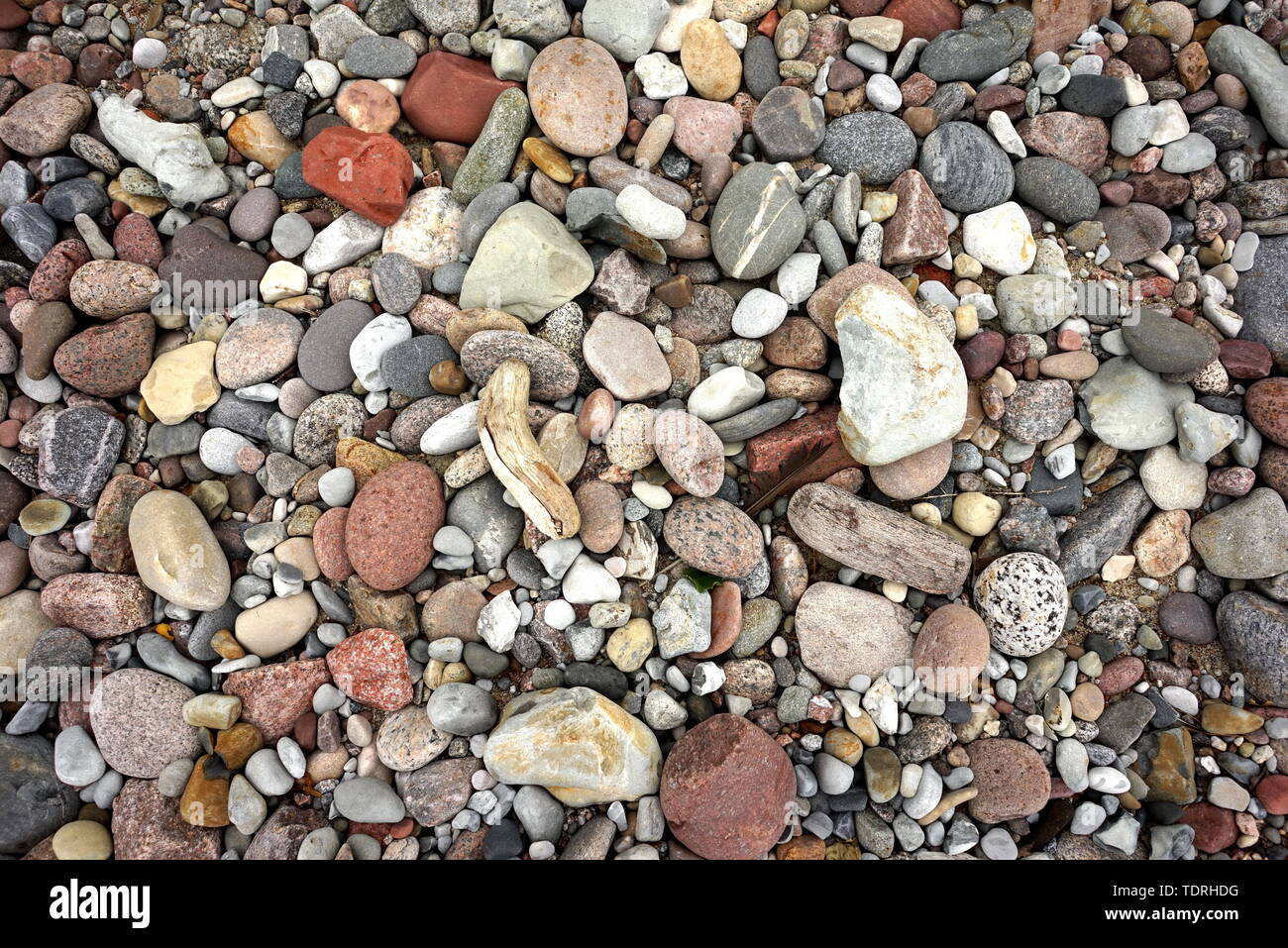 Decorative Round Stones, Abstract Smooth Round Pebbles on a Beach ...