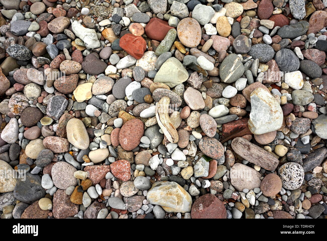Decorative Round Stones, Abstract Smooth Round Pebbles on a Beach ...
