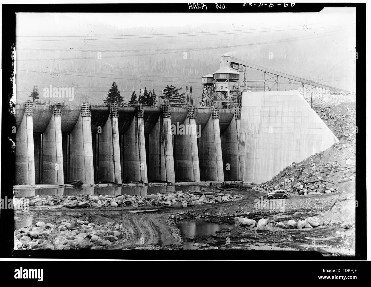 photographer unknown 11 May 1935 UPSTREAM SIDE OF POWERHOUSE STRUCTURE ...