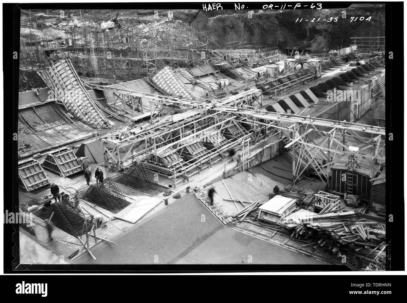 photographer unknown 21 November 1935 BAFFLES AND PIERS FOR SOUTH HALF ...