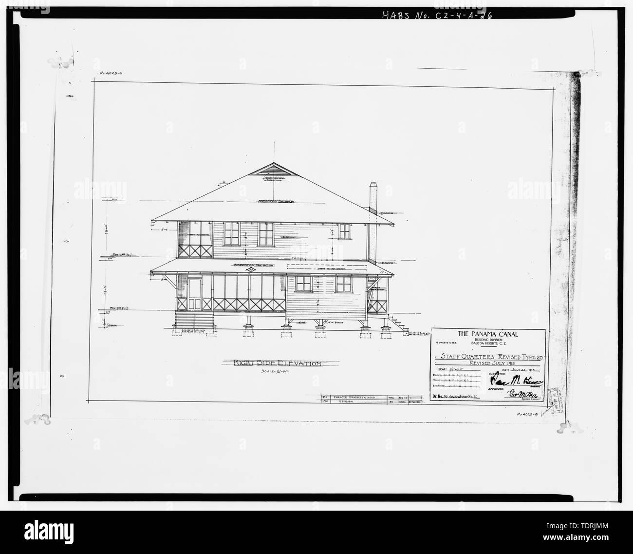 Photographic copy of architectural drawing (original drawing located at ...