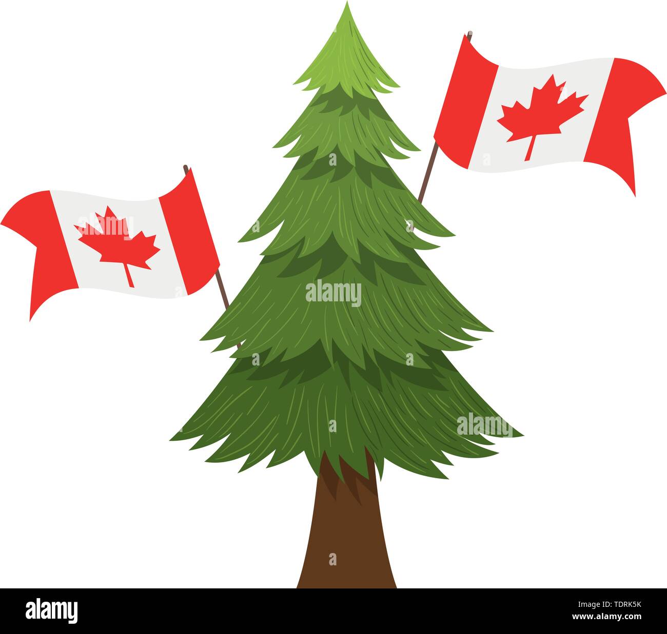 Pine tree and canada symbol design Stock Vector Image & Art - Alamy