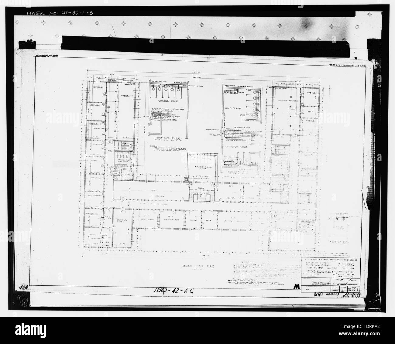 Photographic copy of construction drawing HF30-7 (from record group of ...