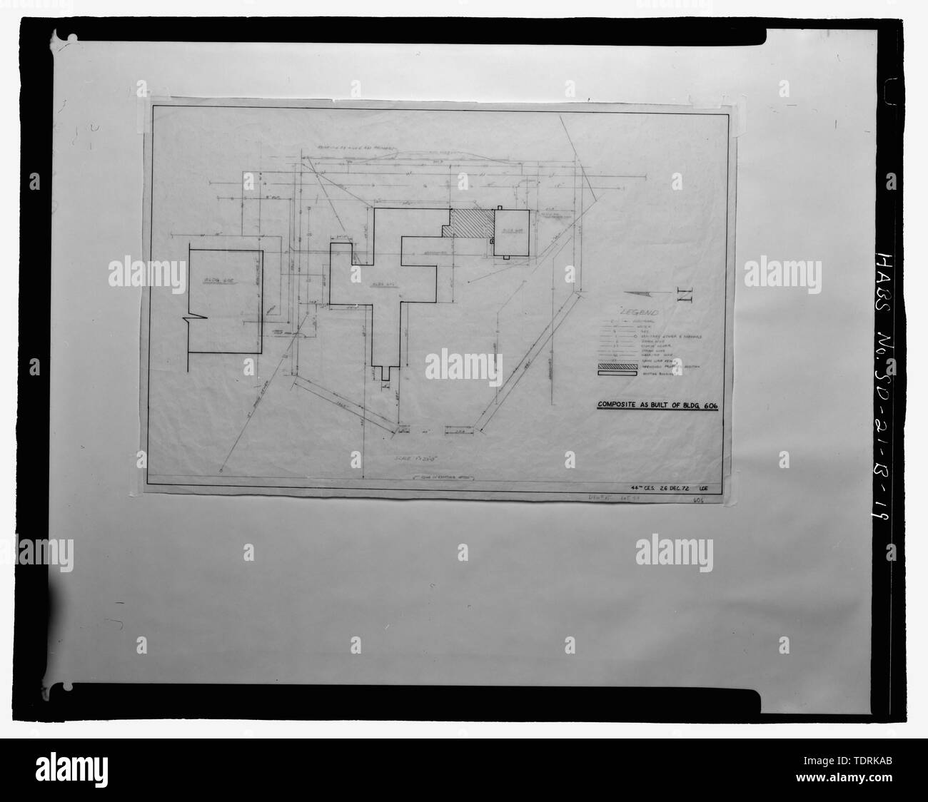 Photographic copy of construction drawing dated December 26, 1972 ...