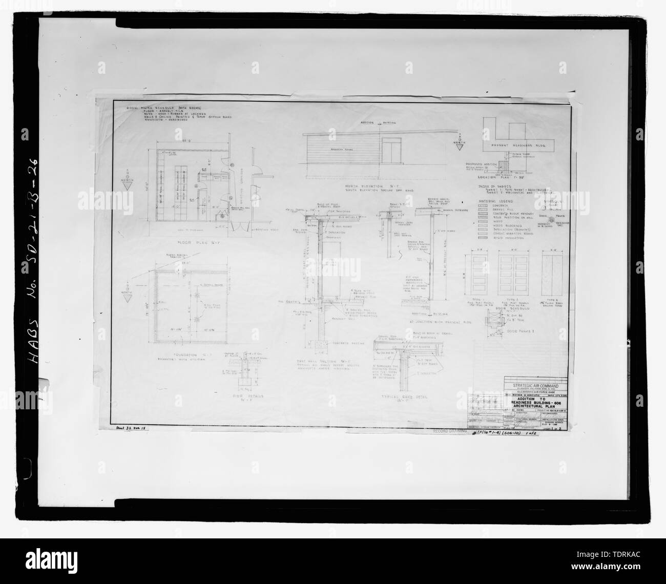 Photographic copy of construction drawing dated June 14, 1958. Game ...