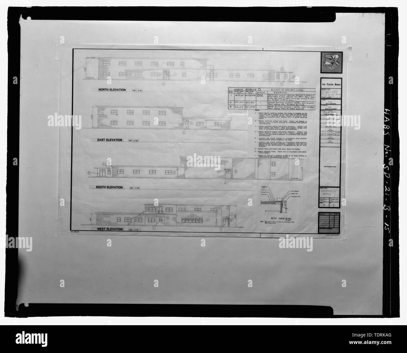 Photographic copy of construction drawing dated May 20, 1987 ...