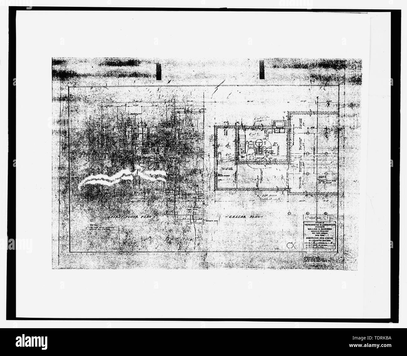 American red cross building Black and White Stock Photos & Images - Alamy