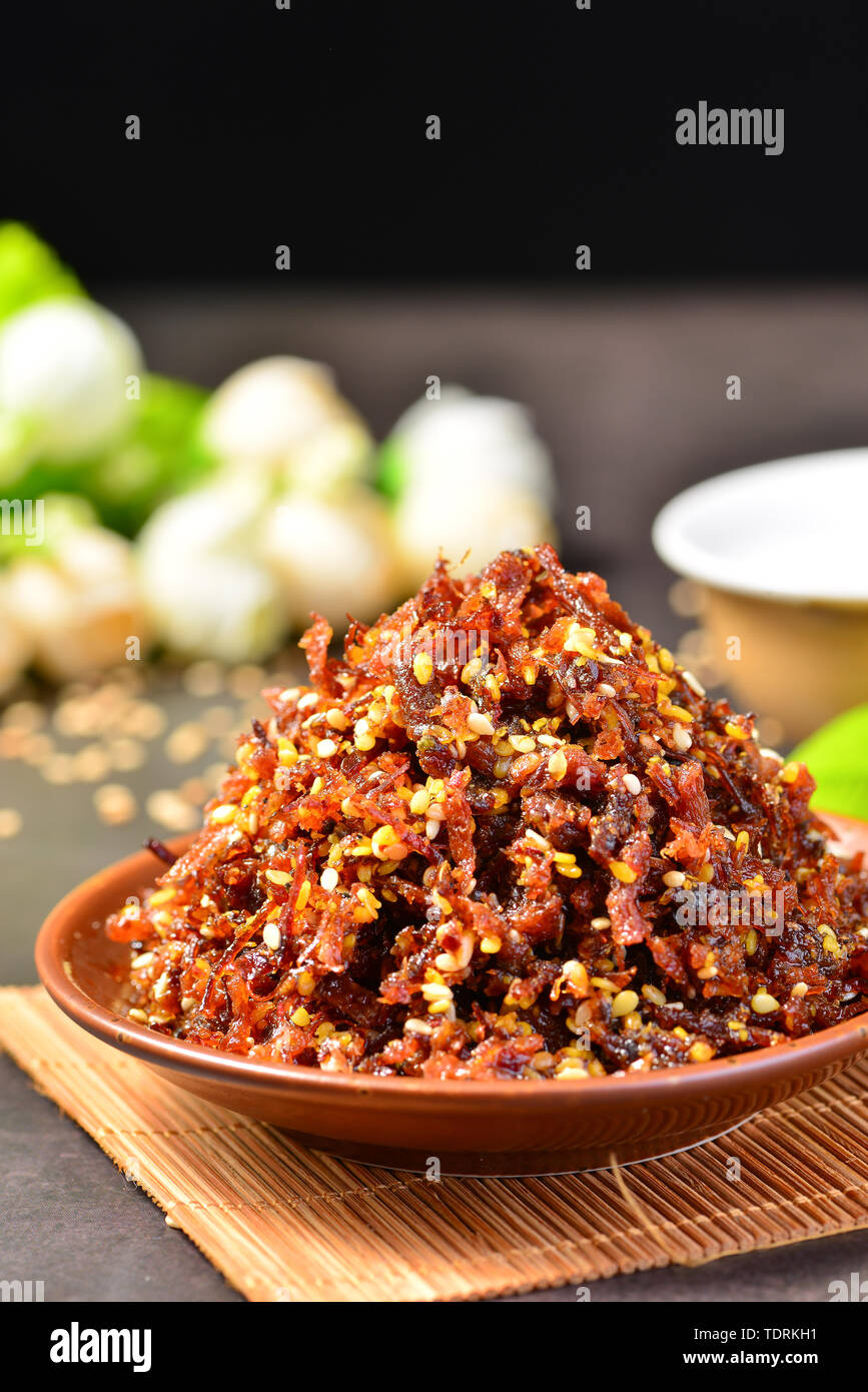 Spicy spiced lantern, shredded beef Stock Photo - Alamy