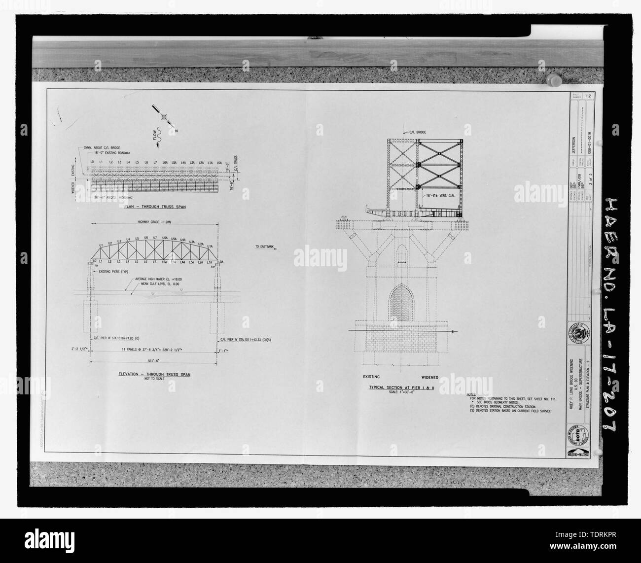 Photographic copy of drawing by Modjeski and Masters, Engineers of the ...