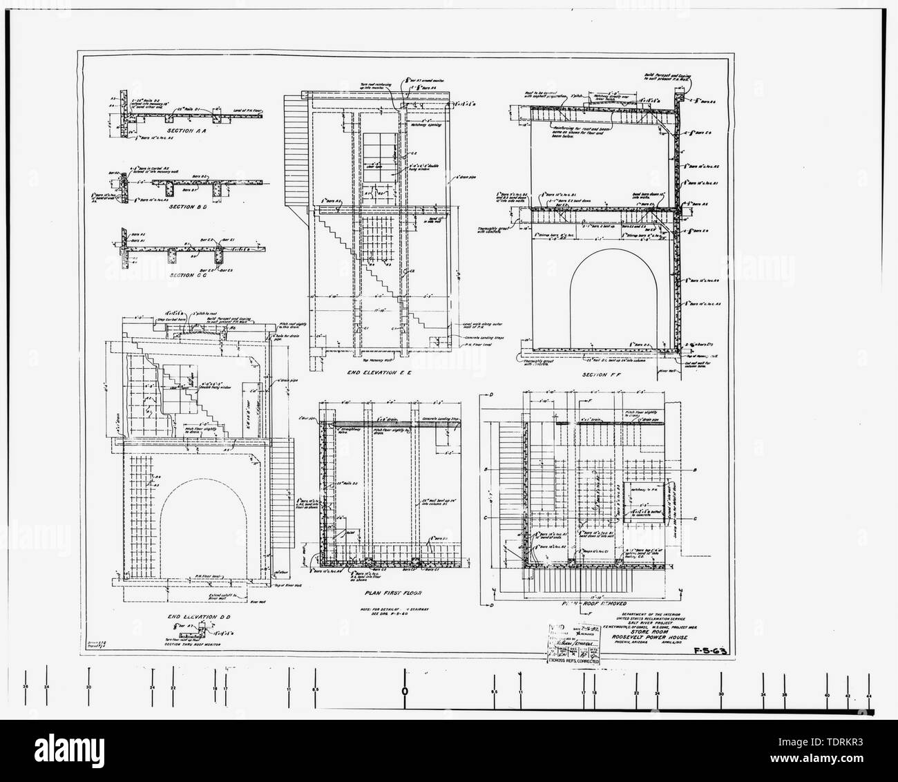 Photographic copy of drawing dated April 6, 1917 (Source- Salt River ...