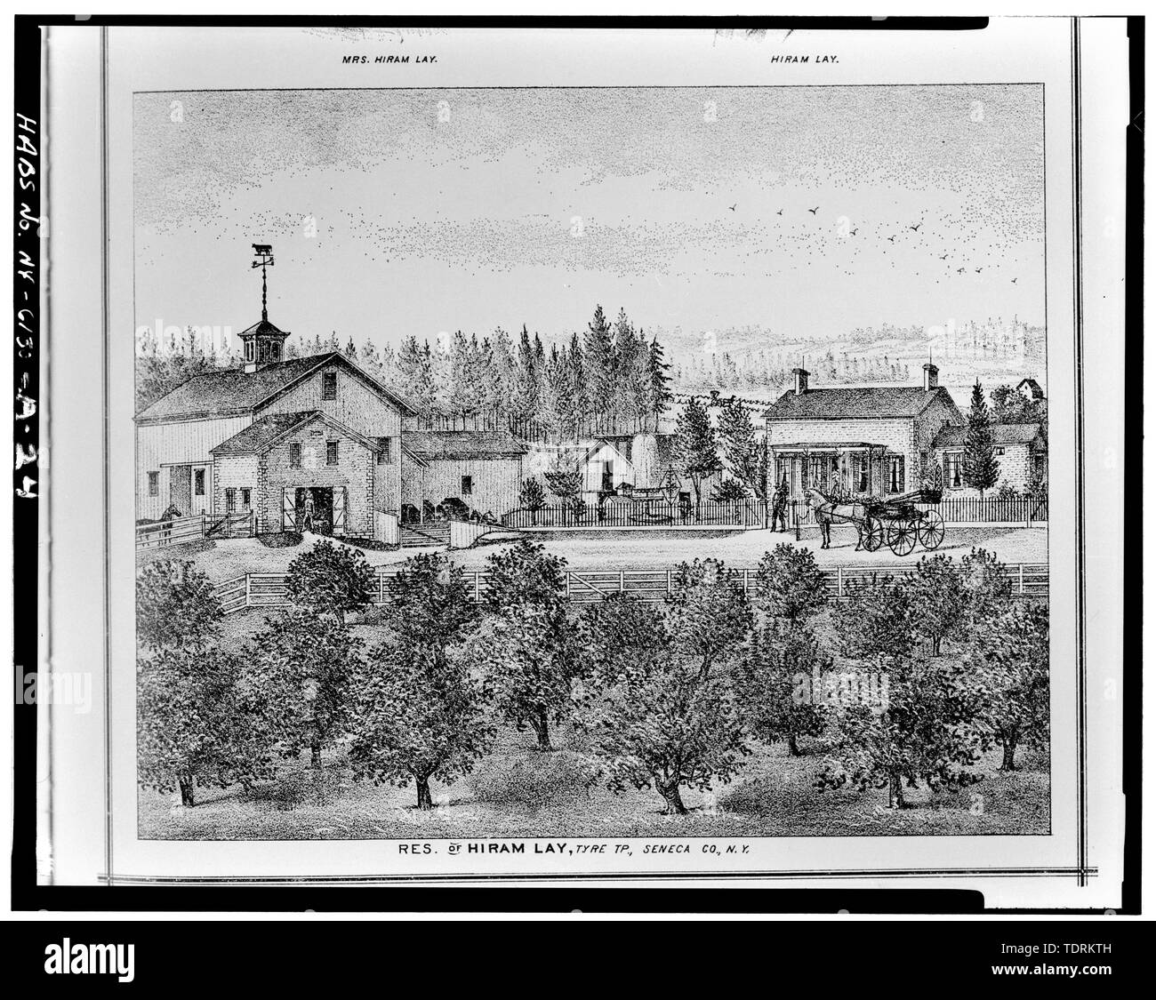Photographic copy of engraving (from History of Seneca County, New York ...