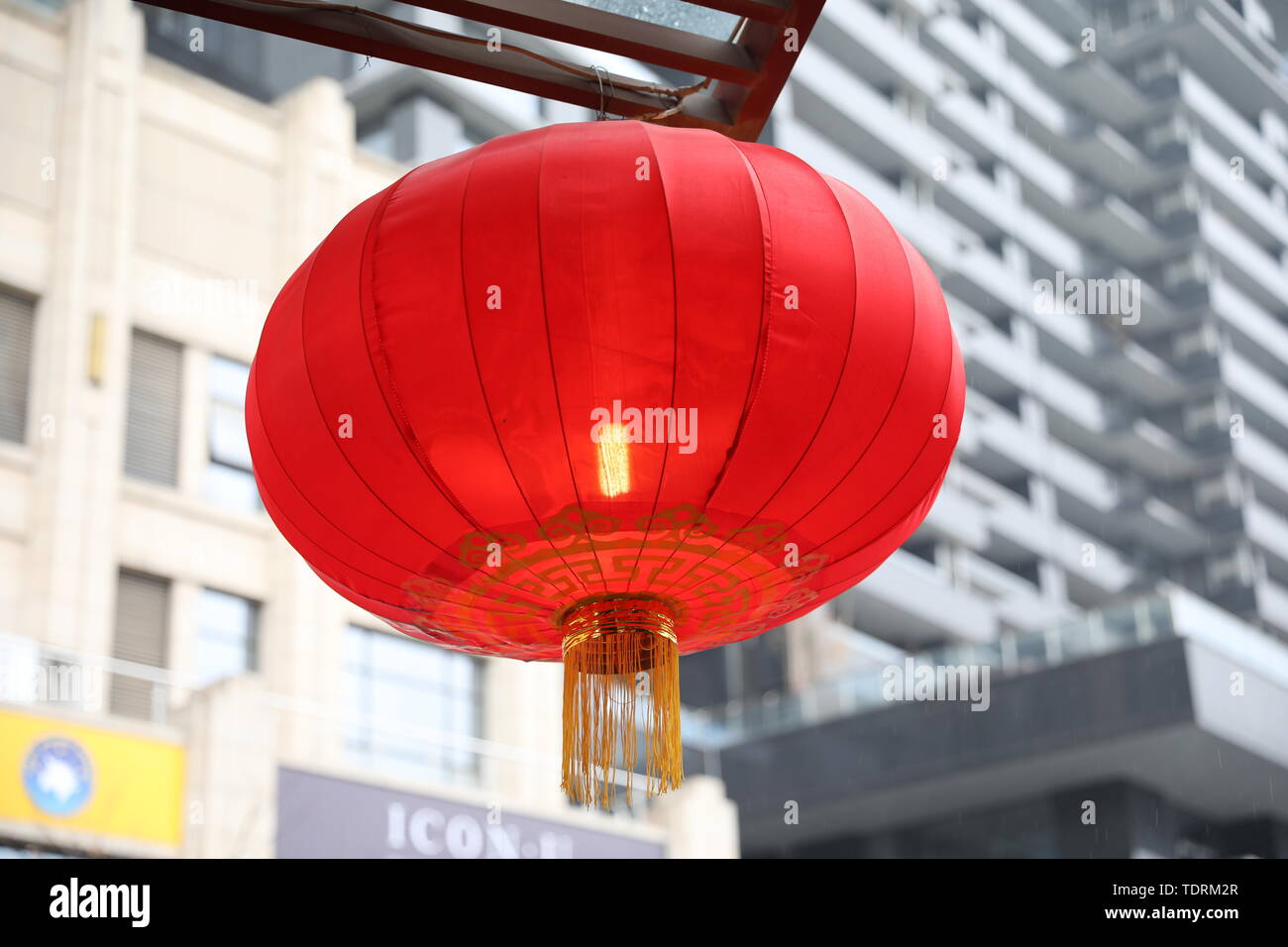 Red lanterns and festive decoration traditional festivals hi-res stock ...