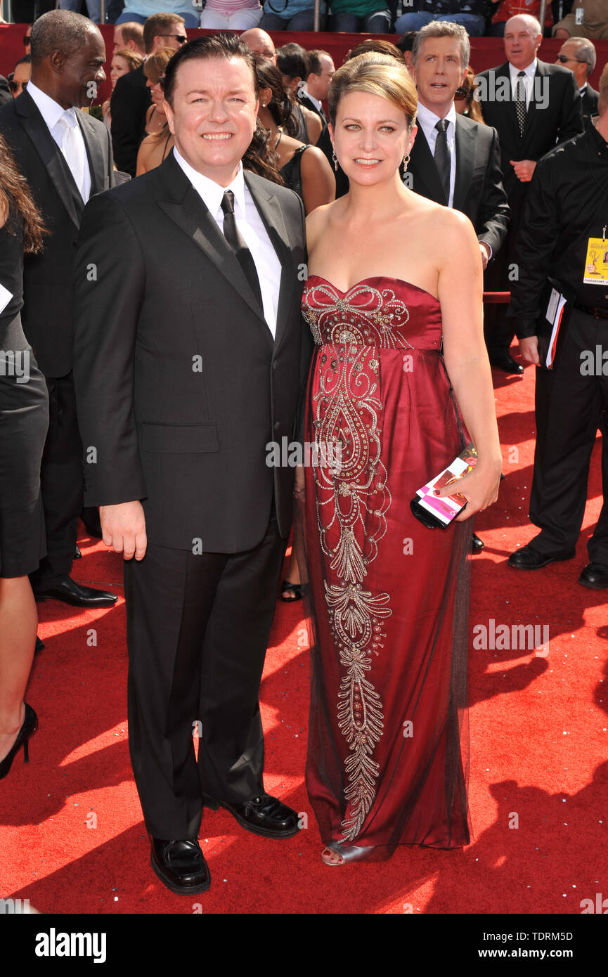 Ricky gervais girlfriend jane fallon hi-res stock photography and ...