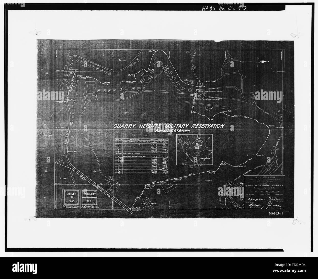 Map of the panama canal zone Black and White Stock Photos & Images - Alamy