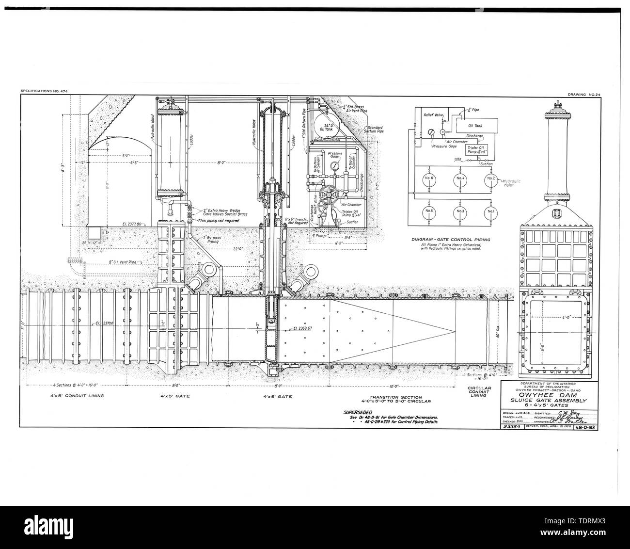 Sluice gate Black and White Stock Photos & Images - Alamy
