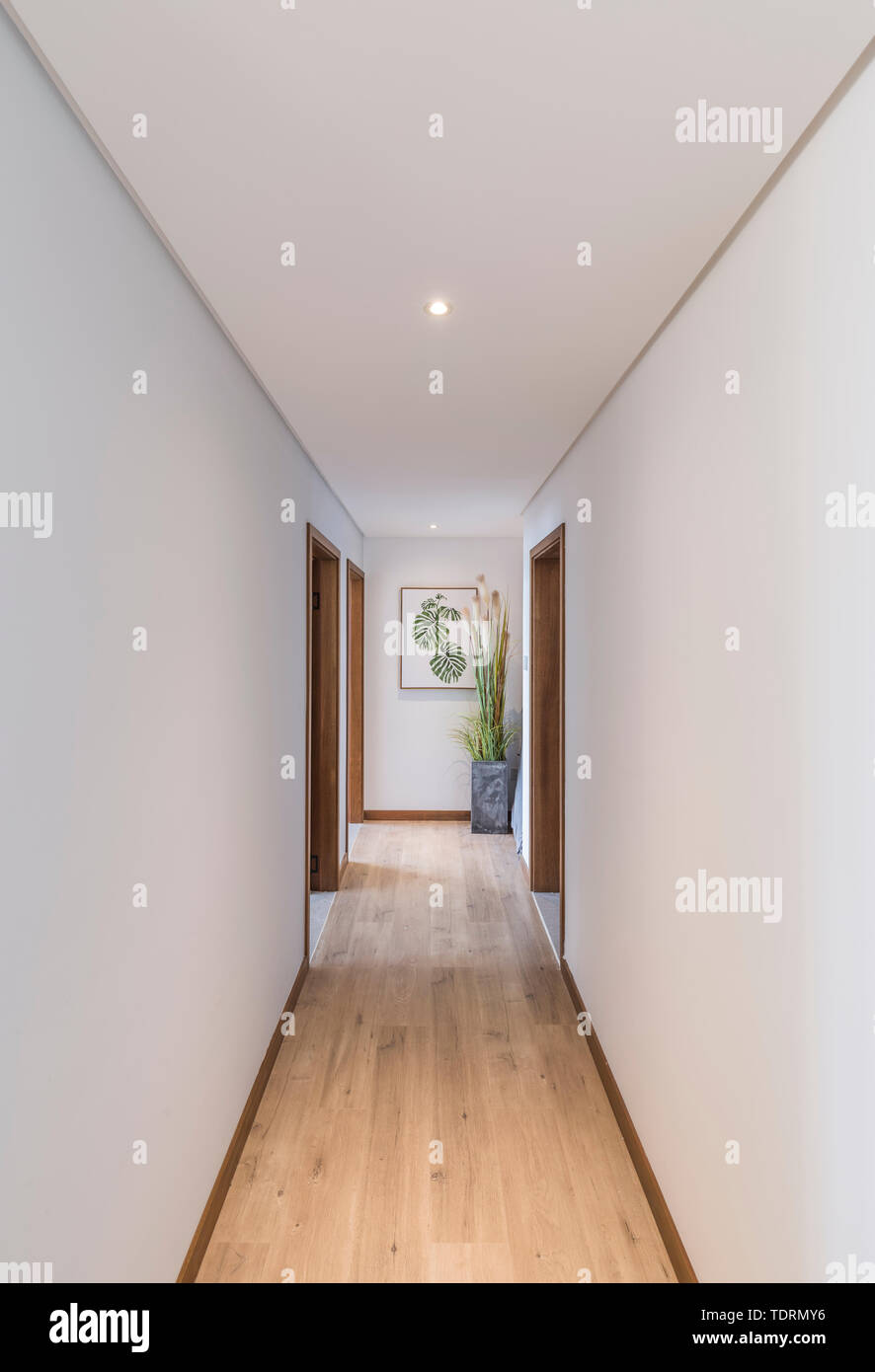 Modern home model room space design corridor hall HD picture Stock ...