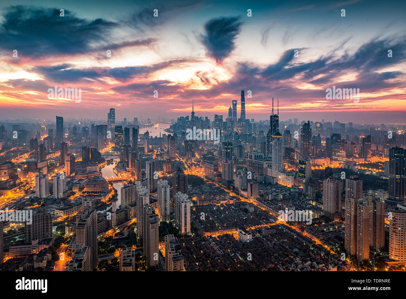 Shanghai City Scenery Stock Photo - Alamy